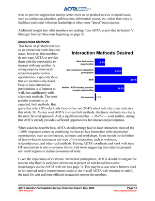 Aota member participation survey may 2009 | PDF