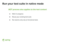 AOT and Native with Spring Boot 3.0 | PPT
