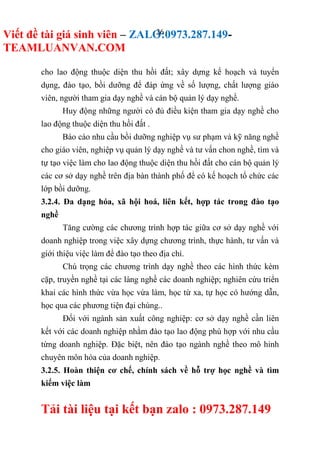 Đào tạo nghề cho lao động thuộc diện thu hồi đất trên địa bàn Thành phố Đà Nẵng..doc