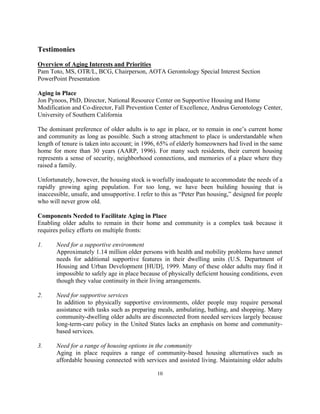 Aota white house report | PDF