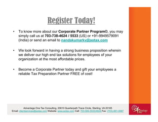 AO Tax Free Corporate Partner Program | PPT