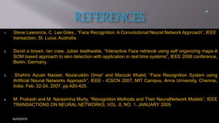 FACE RECOGNITION USING NEURAL NETWORK | PPTX | Artificial Intelligence ...