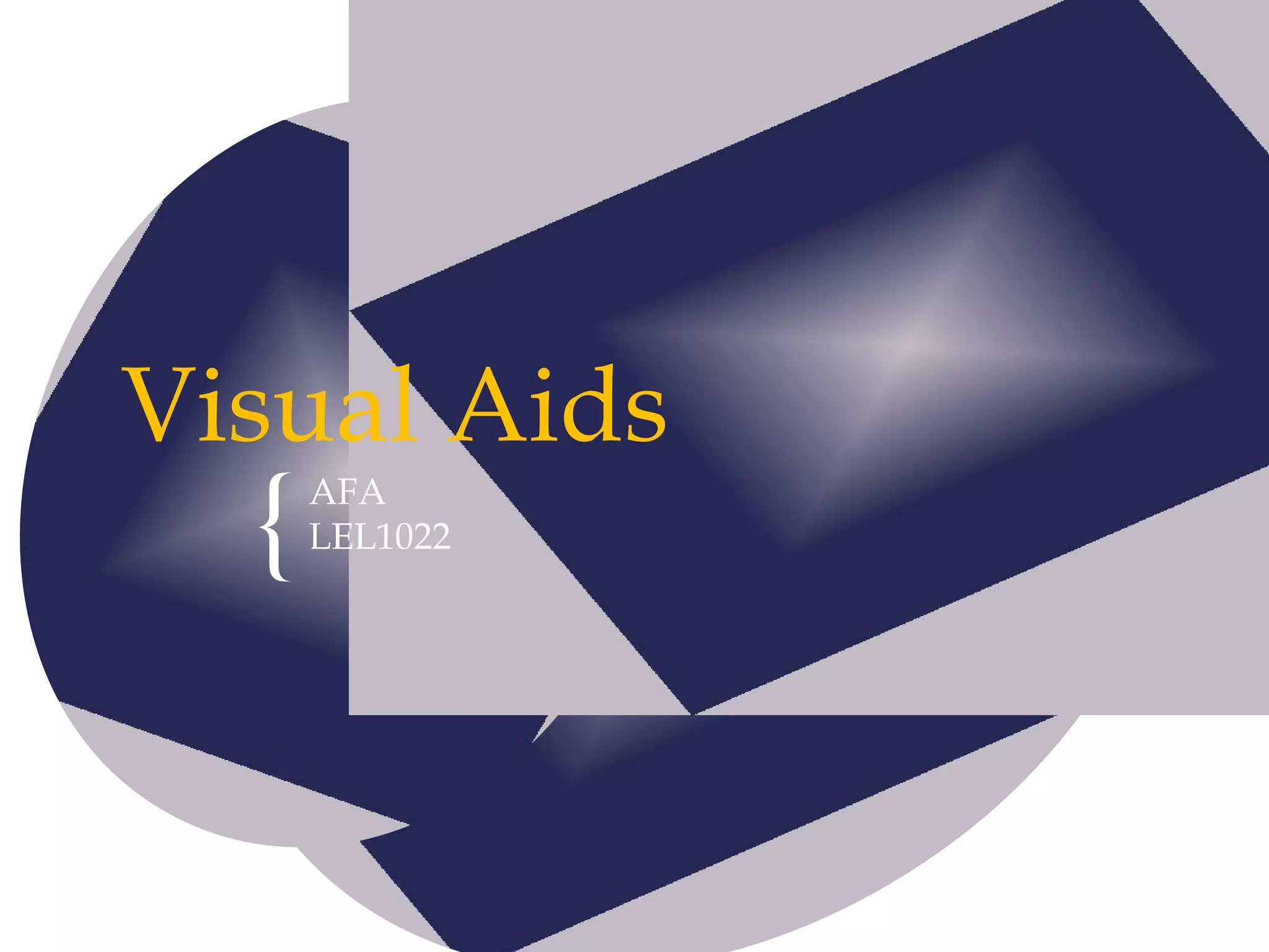 Effective visual aids | PPT