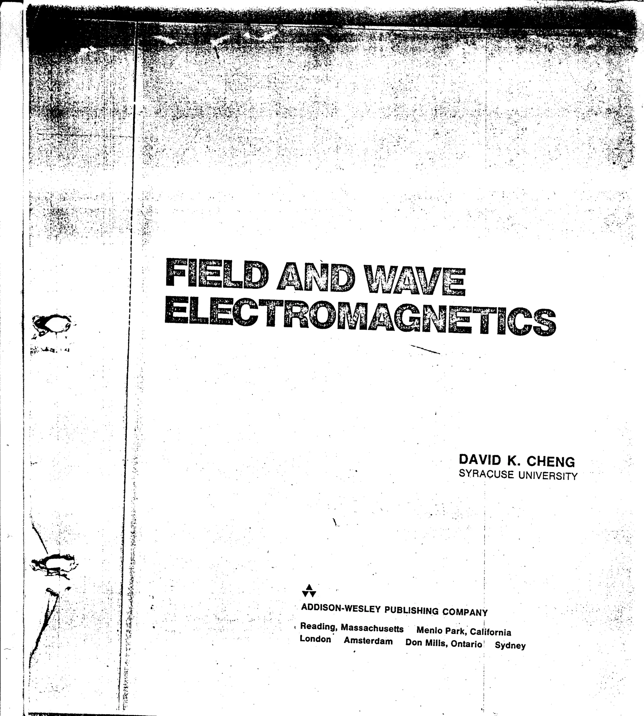 Field and wave electromagnetics cheng | PDF
