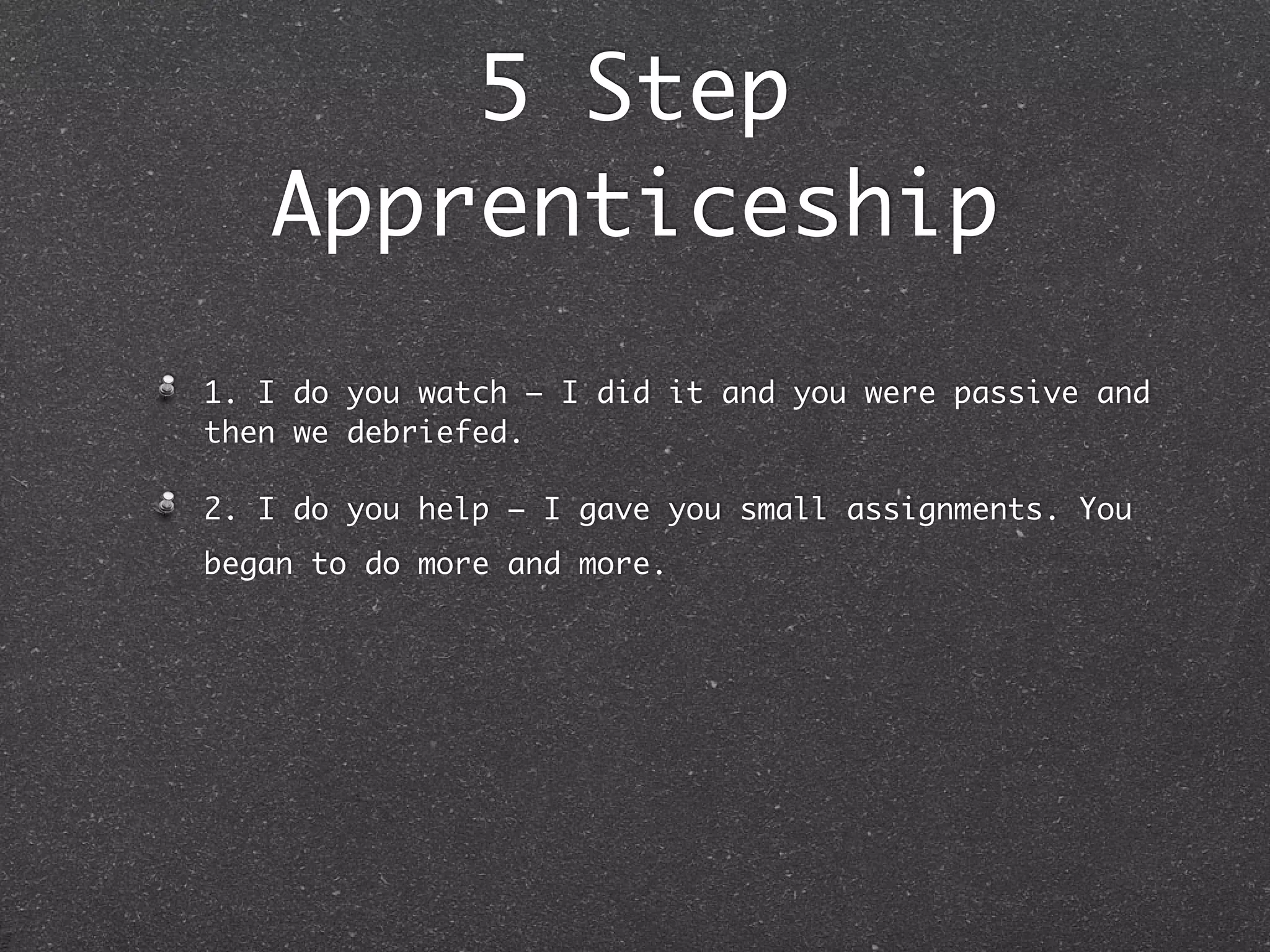 Simple Apprenticeship process | PPT