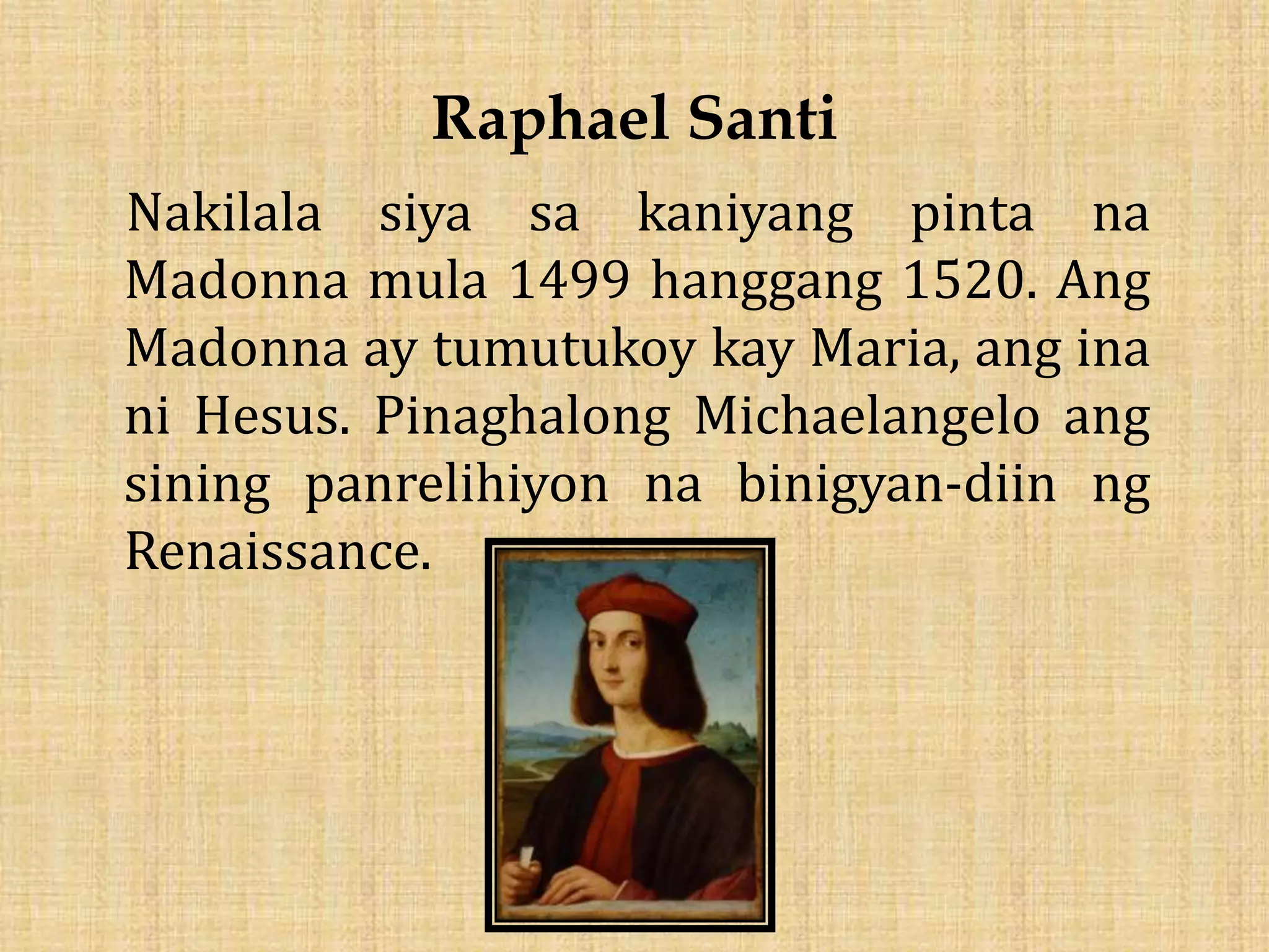 Sining sa Renaissance Period | PPTX