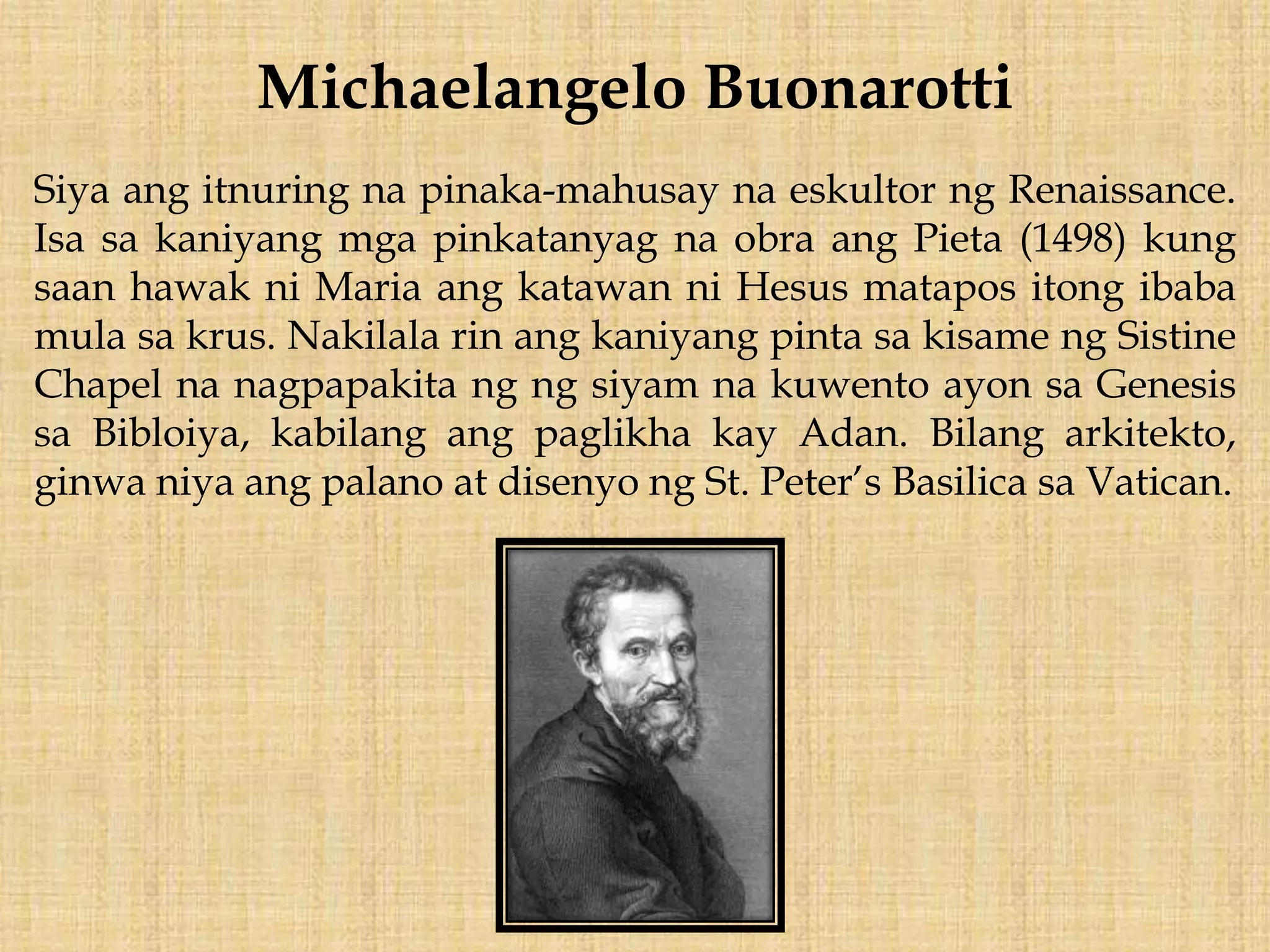 Sining sa Renaissance Period | PPTX