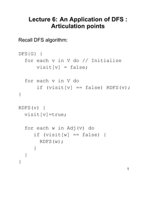 articulation points in graph | PDF