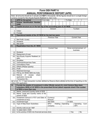 Simplification in Overseas Direct Investment Reporting | PDF