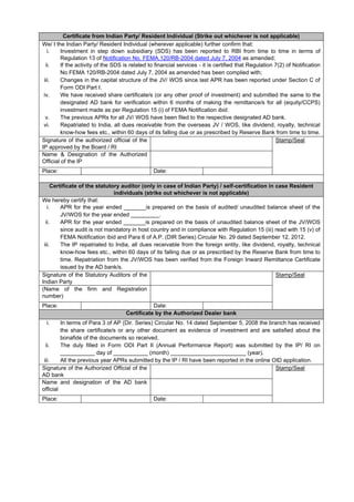 Simplification in Overseas Direct Investment Reporting | PDF