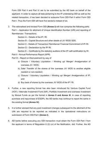 Simplification in Overseas Direct Investment Reporting | PDF