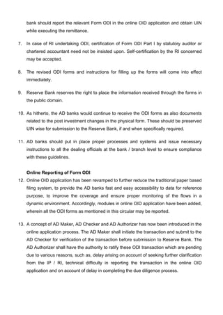 Simplification in Overseas Direct Investment Reporting | PDF