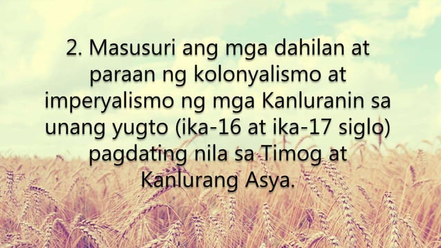 Ang Kolonyalismo at Imperyalismo sa Timog at Kanlurang Asya | PPTX