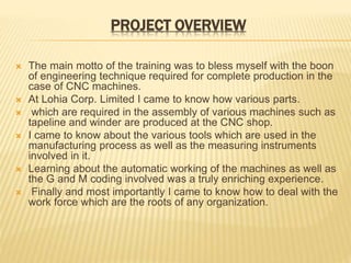 CNC Shop Industrial trening.. | PPT