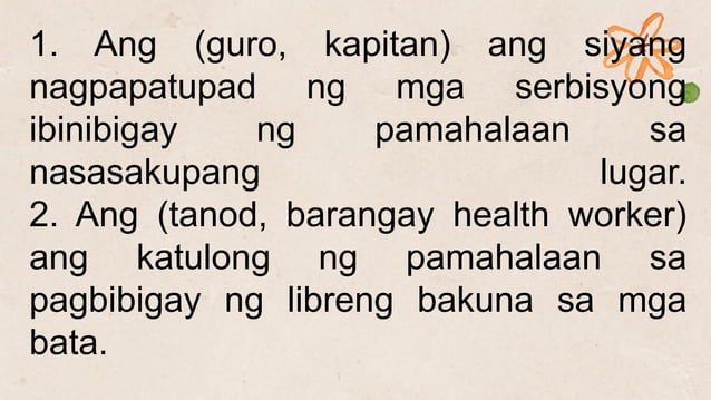 Araling Panlipunan Quarter 3 Week 7 Mabuting Pinuno | PPTX