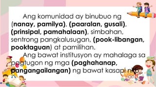 Grade 2 Araling Panlipunan week 4 quarter 1 | PPTX