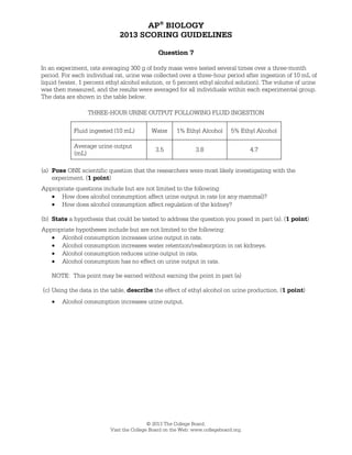 Ap 2013-biology-scoring-guidelines | PDF