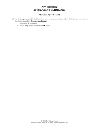 Ap 2013-biology-scoring-guidelines | PDF