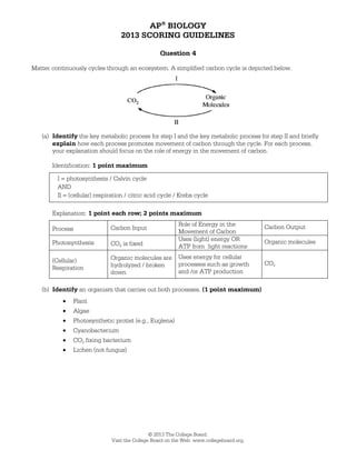 Ap 2013-biology-scoring-guidelines | PDF