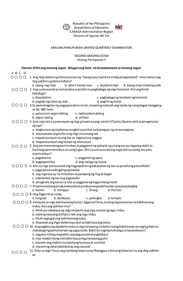 Ap 2 nd grading | PDF