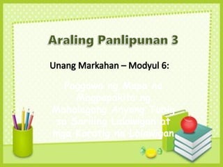 Paggawa ng Mapa ng Mahahalagang Anyong Tubig at Anyong Lupa sa Sariling ...