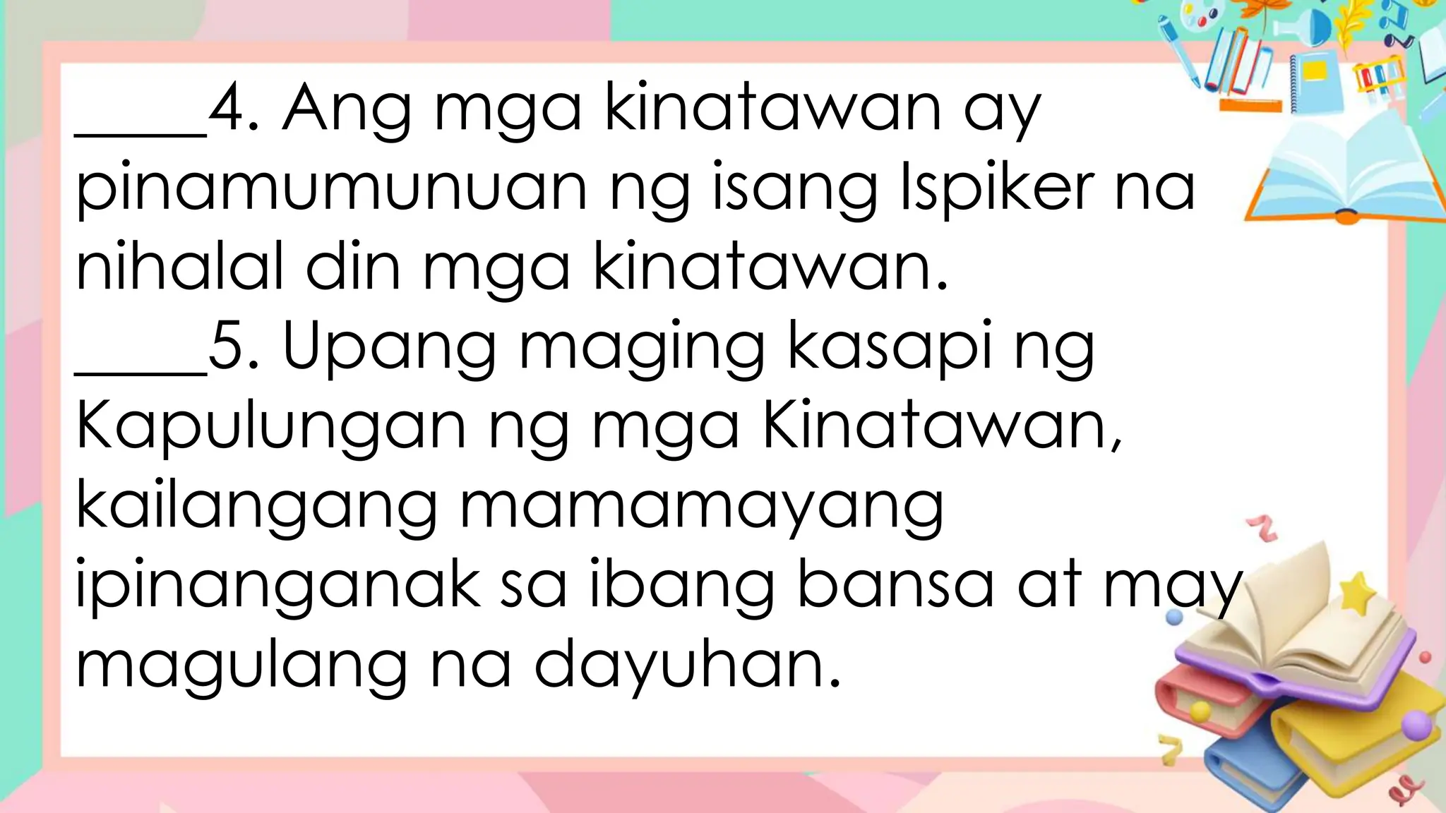 Araling Panlipunan grade four week four 4 | PPTX