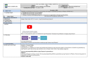 AP-5-Lesson-Plan DLL style of writing the lesson plan | PDF