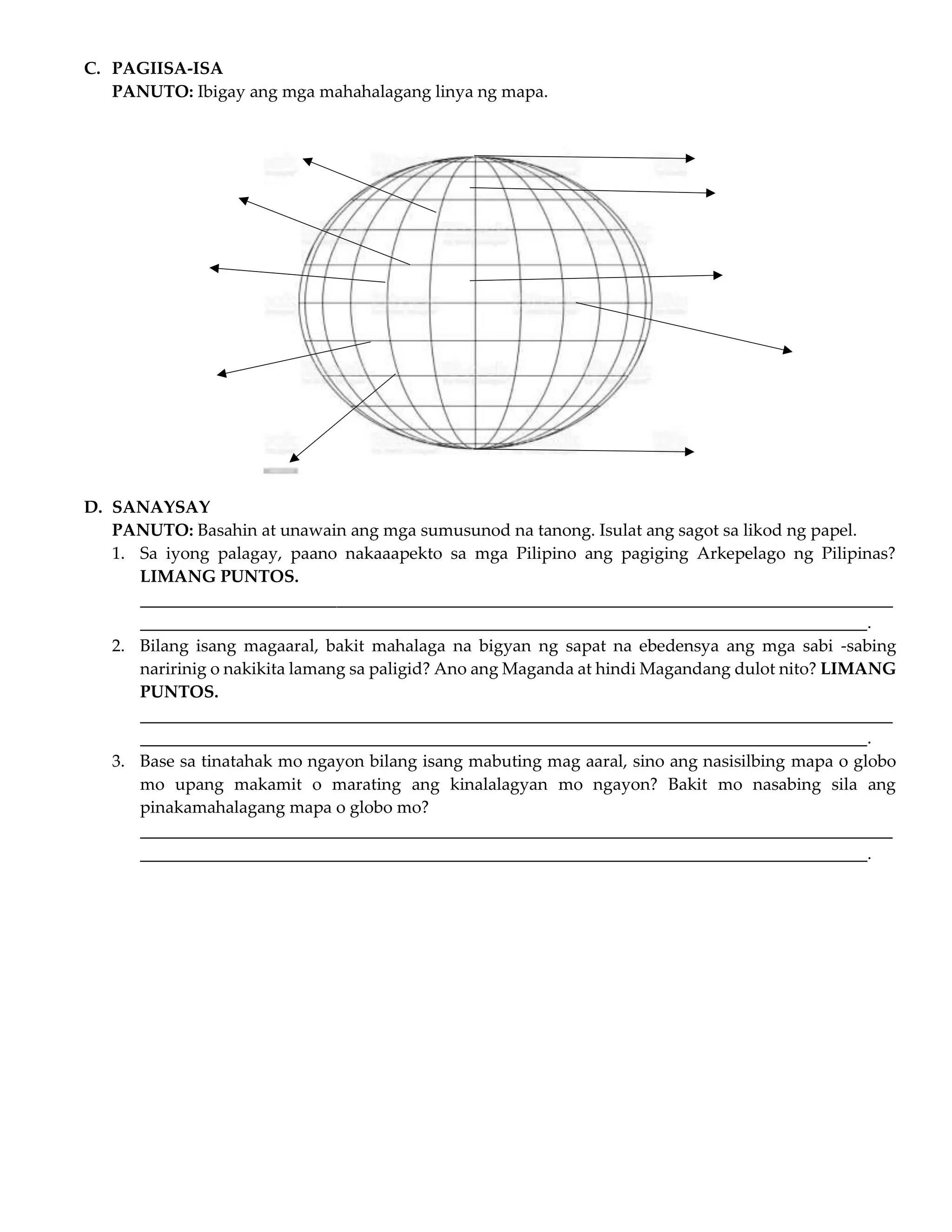 Araling panlipunan Table of Specification | PPT Araling panlipunan Table of Specification | PPT