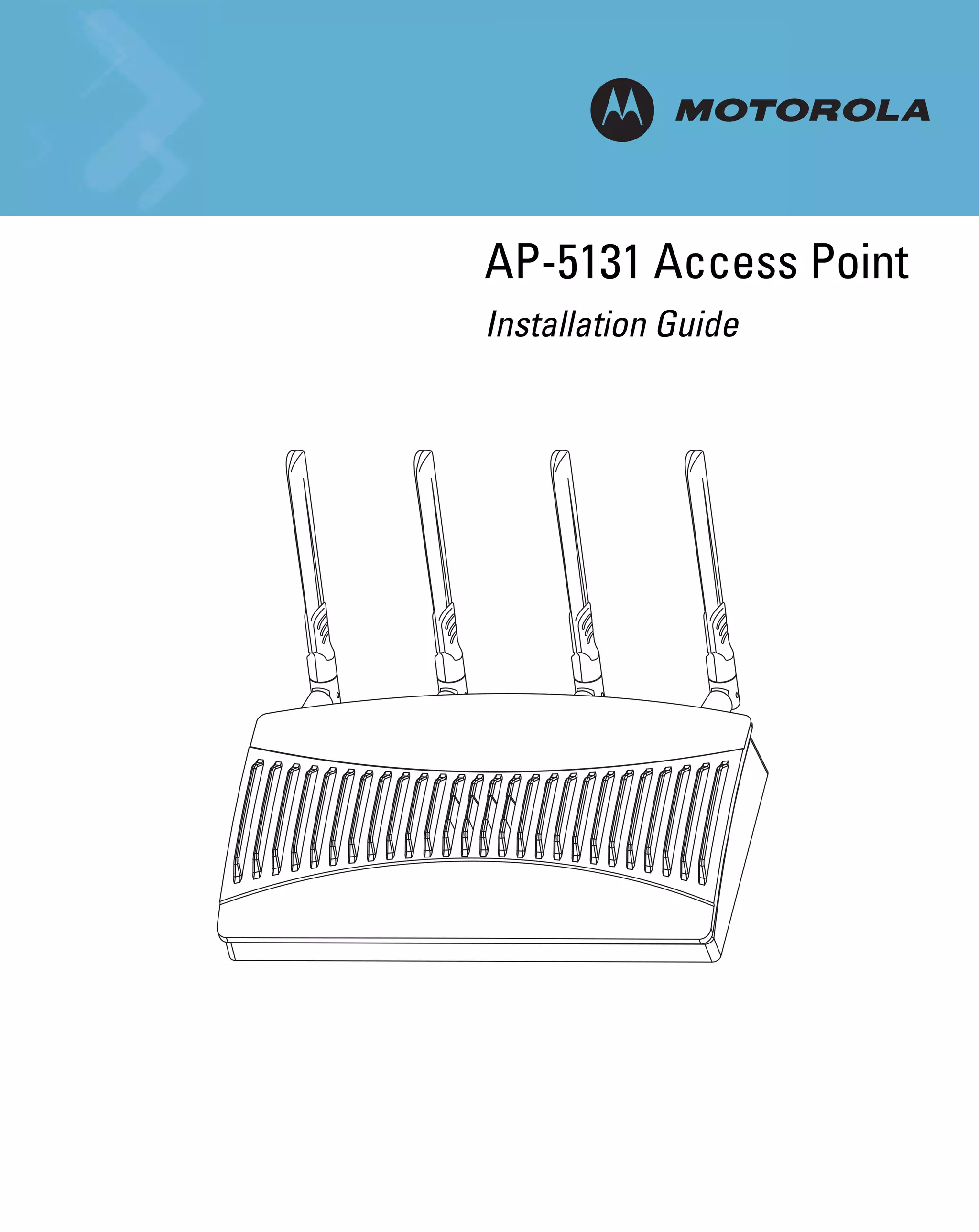 Ap 5131 access point installation guide | PDF