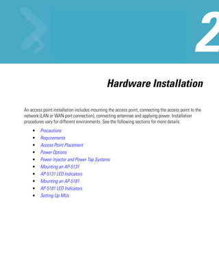 Ap 51xx access point product reference guide | PDF
