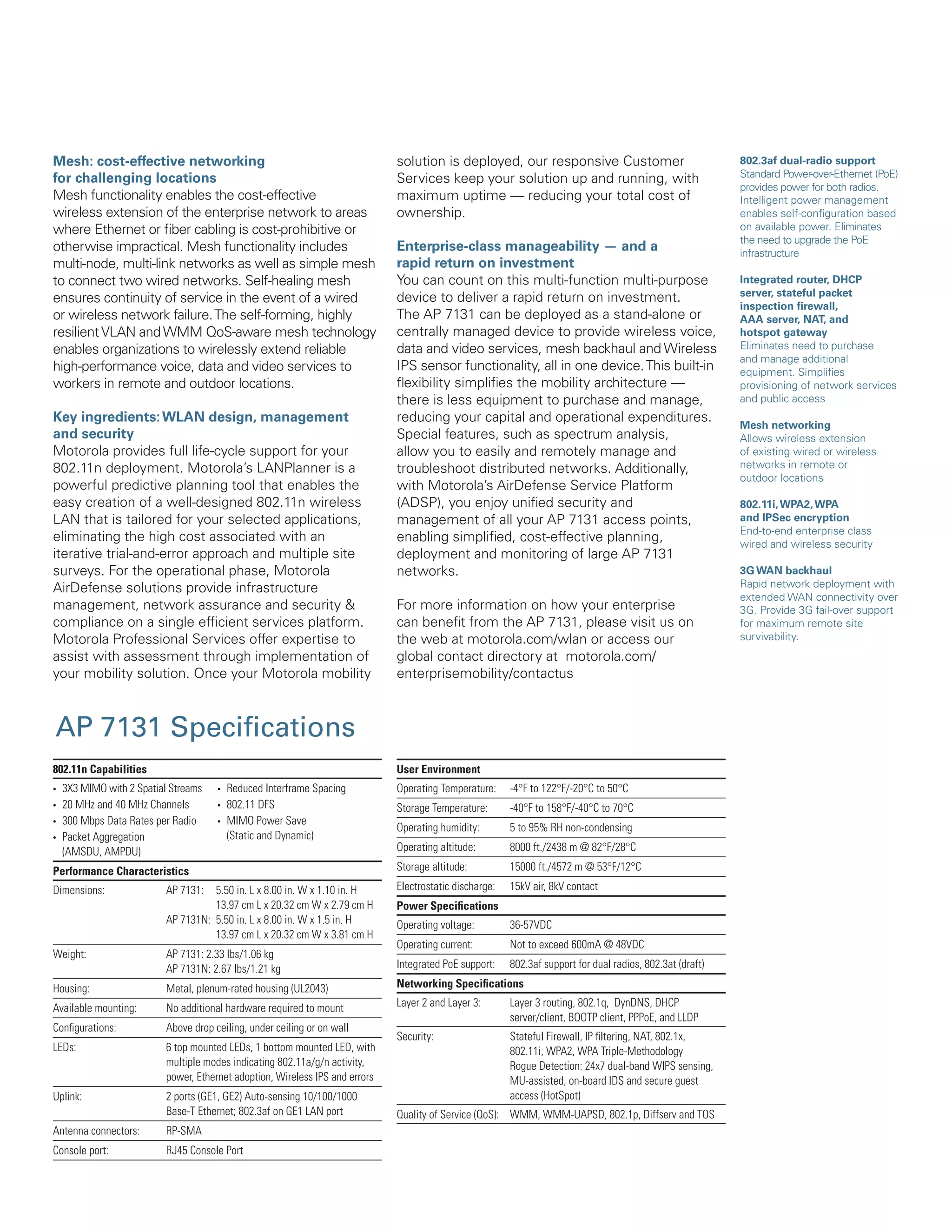 Ap 7131 spec-sheet-0910-web | PDF