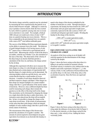 (Ap 8210) millikans oil drop manual | PDF
