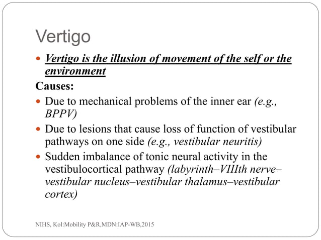 BPPV - Physical Diagnosis and Management | PPTX | Brain and Nervous ...