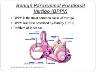 BPPV - Physical Diagnosis and Management | PPTX