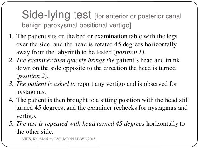 BPPV - Physical Diagnosis and Management