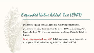 Reporma sa Pagbubuwis | PPTX