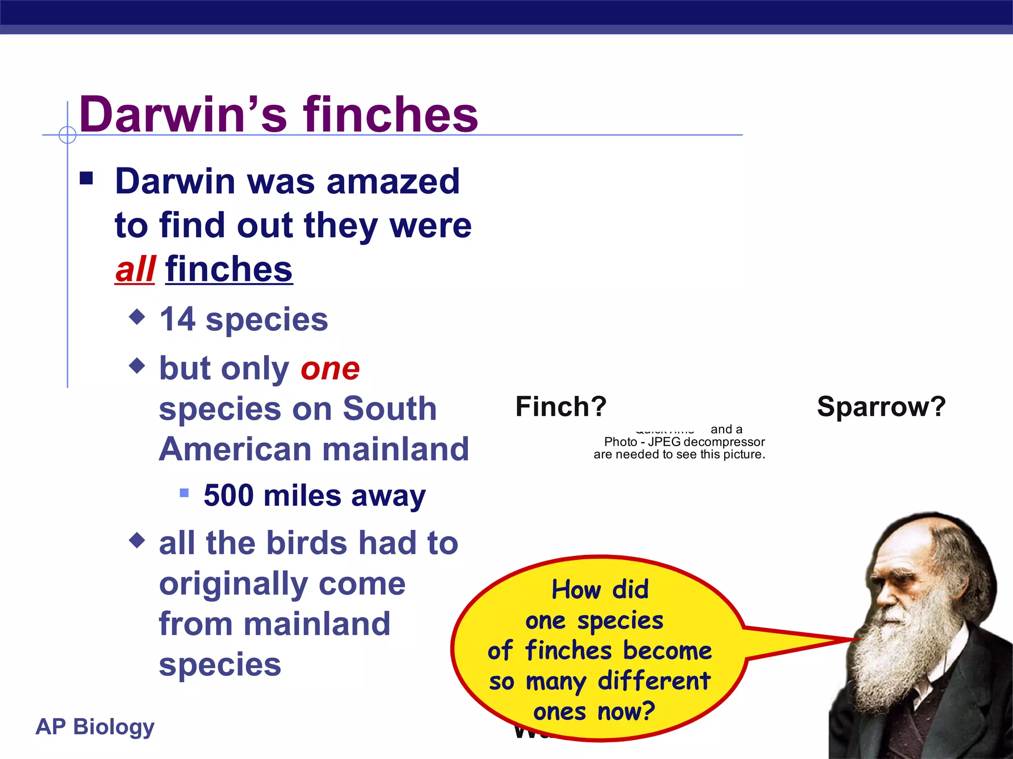 AP Biology - Charles Darwin | PPT