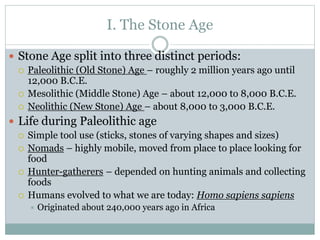 ap-early-human-history-notes1.ppt | Geology | Science