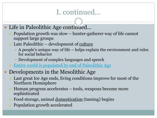 ap-early-human-history-notes1.ppt | Geology | Science