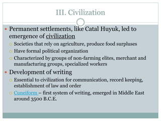 ap-early-human-history-notes1.ppt | Geology | Science
