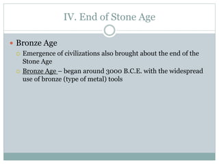 ap-early-human-history-notes1.ppt | Geology | Science