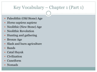 ap-early-human-history-notes1.ppt | Geology | Science