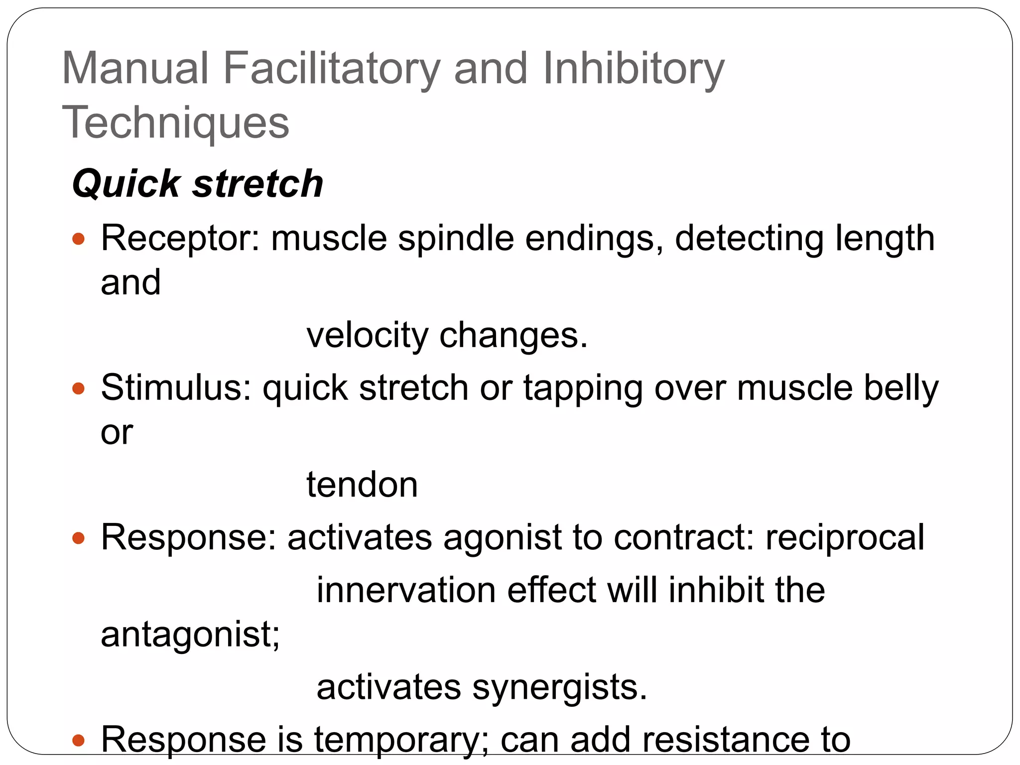 Ap facilitatory and inhibitatory technique | PPTX