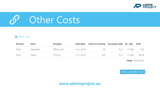 AdminProject management system - short presentation | PPT