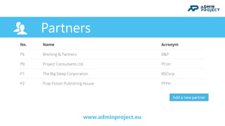 AdminProject management system - short presentation | PPT
