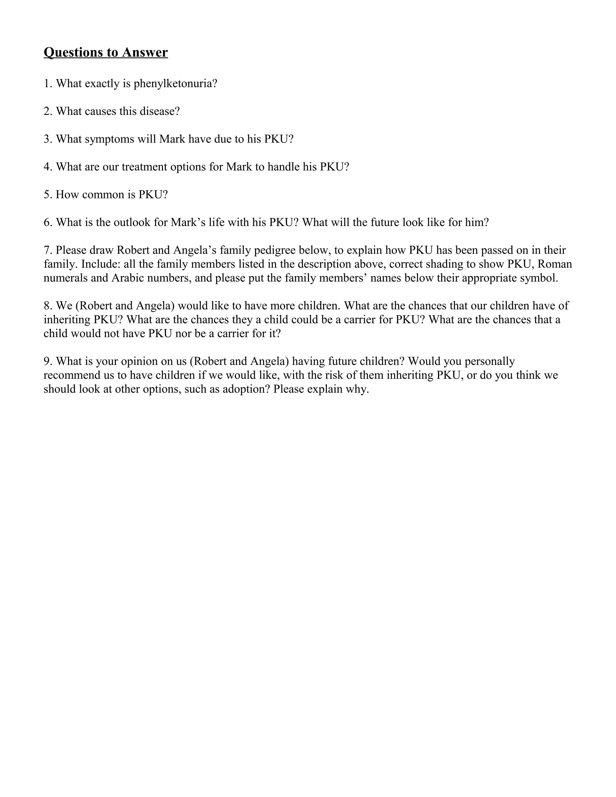 Ap genetic counselor assignment | DOC