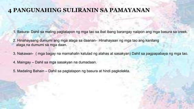 MGA SULIRANIN SA PAMAYANAN | PPTX