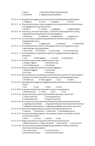 Ap iv 2nd grading | PDF