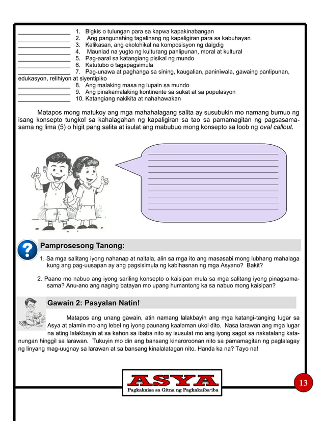 Ap lmg8 q1. (1) final - grade 8 learning modules | PDF