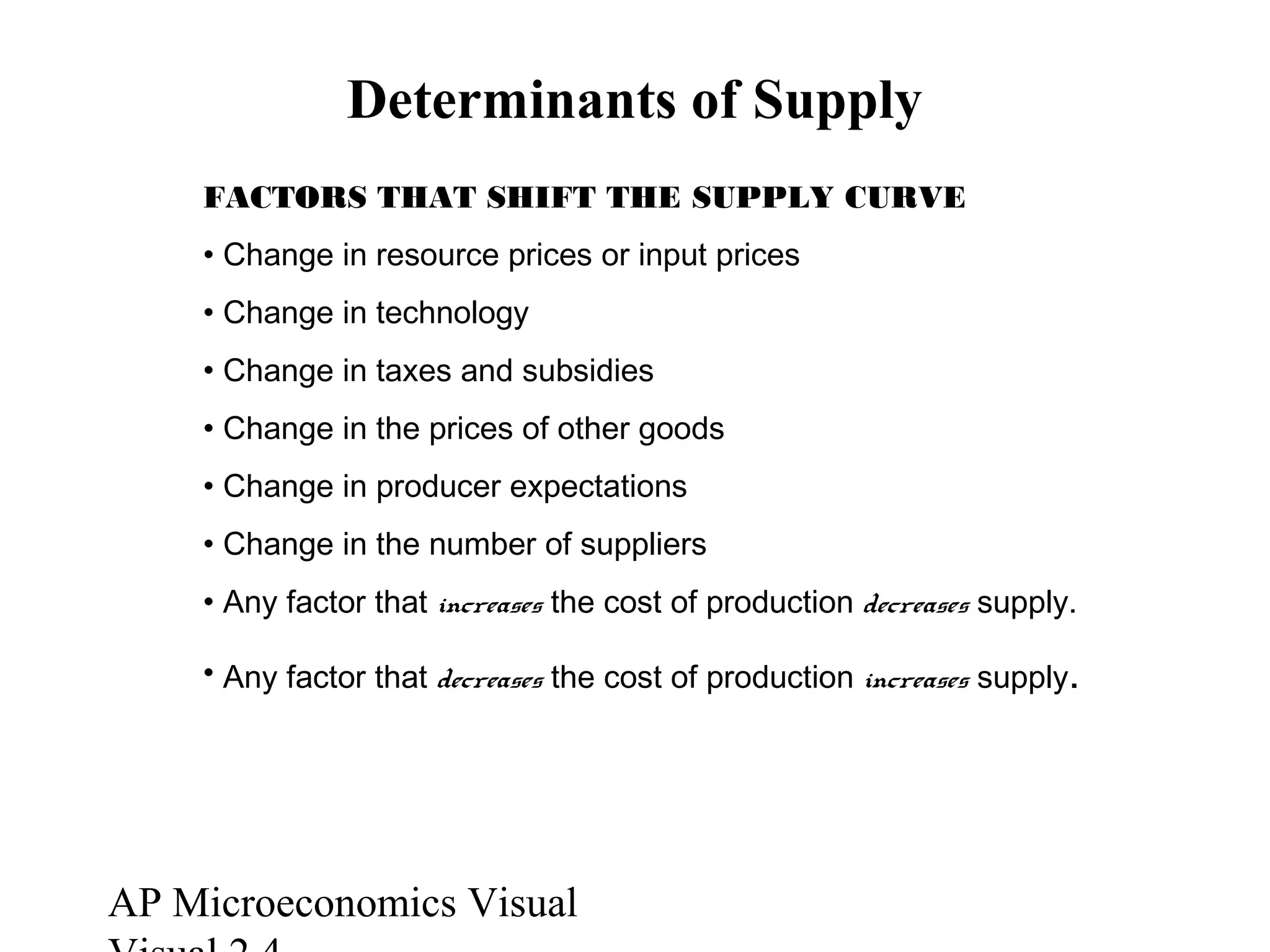 Ap microeconomics-visuals-unit2 | PPT